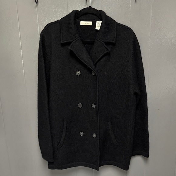 Lord & Taylor | Jackets & Coats | Vintage Lord Taylor Elegant Black Pea ...